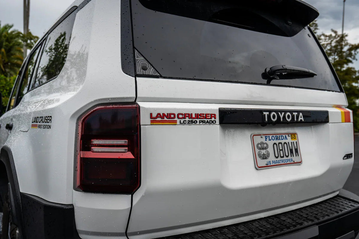 "Land Cruiser" Rear Tailgate Emblem Overlays - 2024+ Land Cruiser – 21 ...