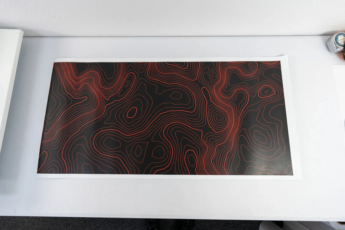 Topographic Map Premium Print Vinyl Rolls (3' or 6') - Matte Finish ...
