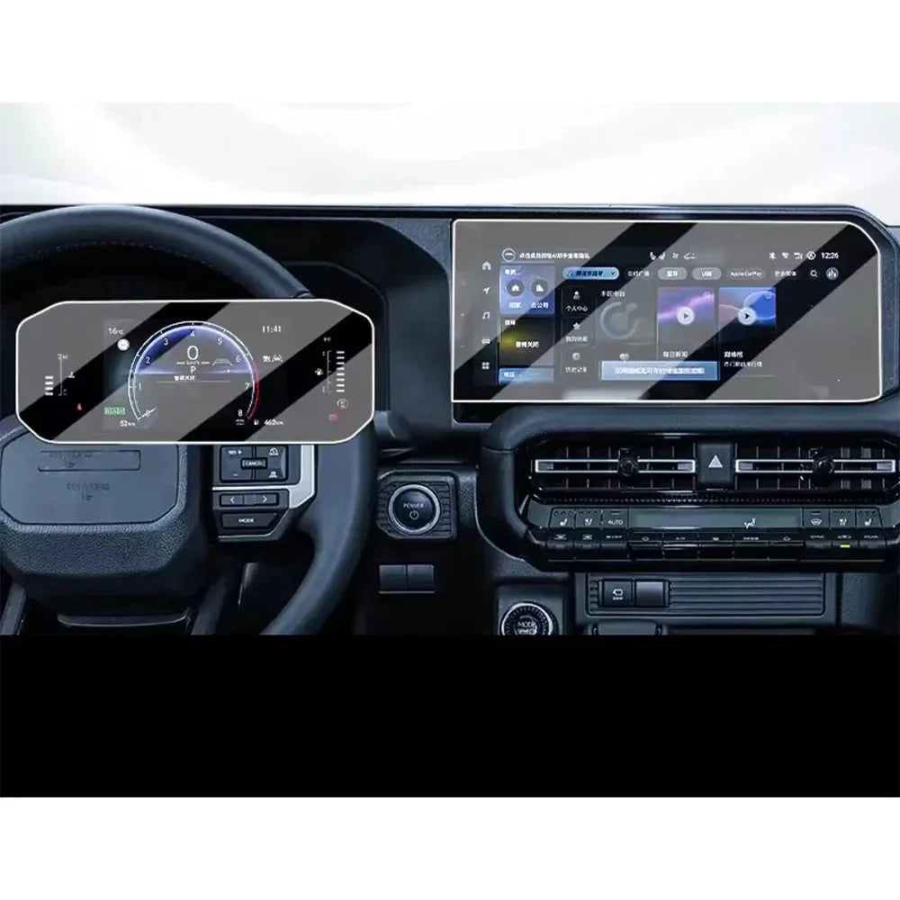OSD Glass Screen Protector for Digital Speedometer and 12.3" Multimedi ...