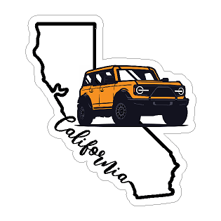 California 6th Gen 3.5" Sticker - Universal – 21 Offroad